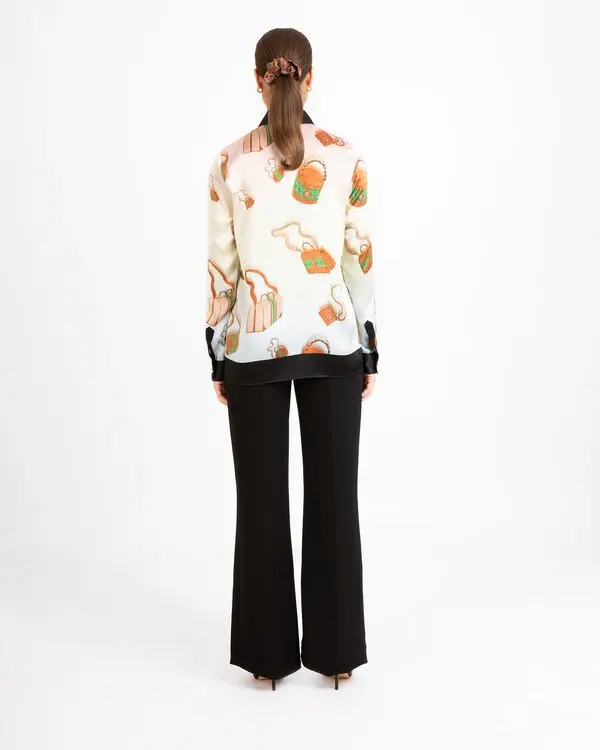 Casablanca Casa Handbags Silk Shirt