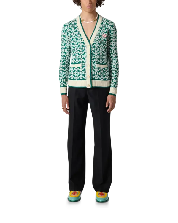 Casablanca Monogram Cardigan