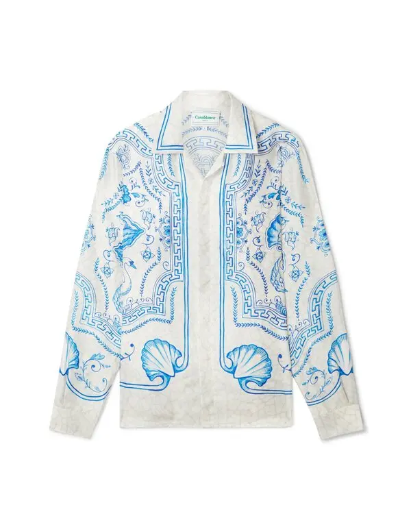 Casablanca Plat A Dessert Blanc Twill Shirt