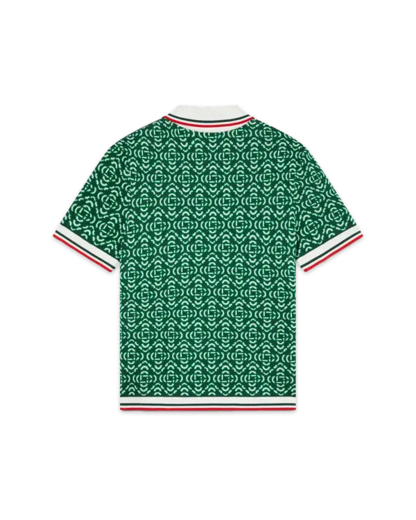 Casablanca Diamond Logo Jacquard Polo Shirt