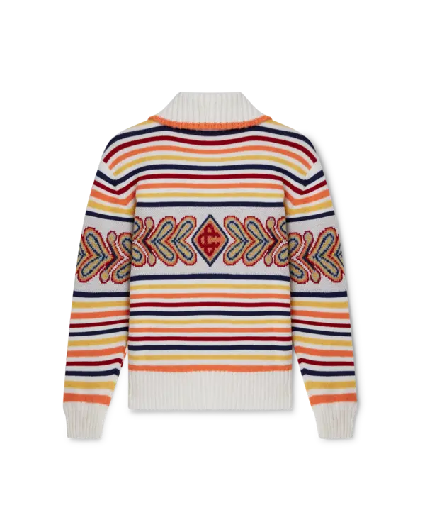 Casablanca Zip Up Diamond Jumper