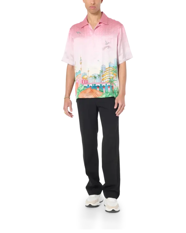 Casablanca Morning City View Silk Shirt