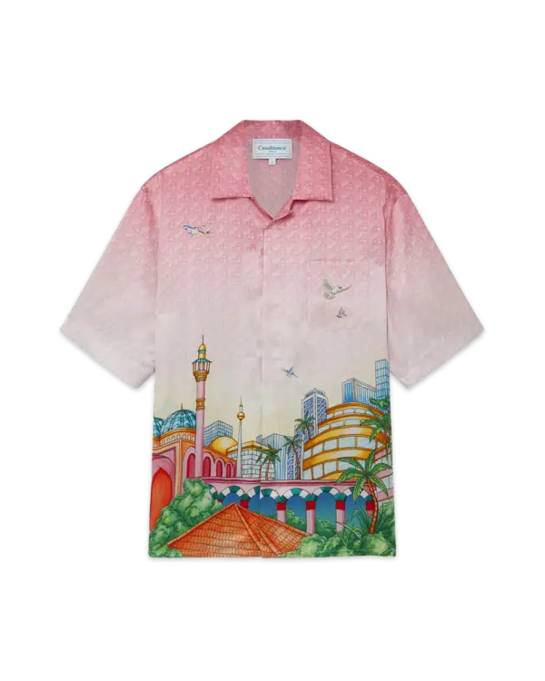 Casablanca Morning City View Silk Shirt