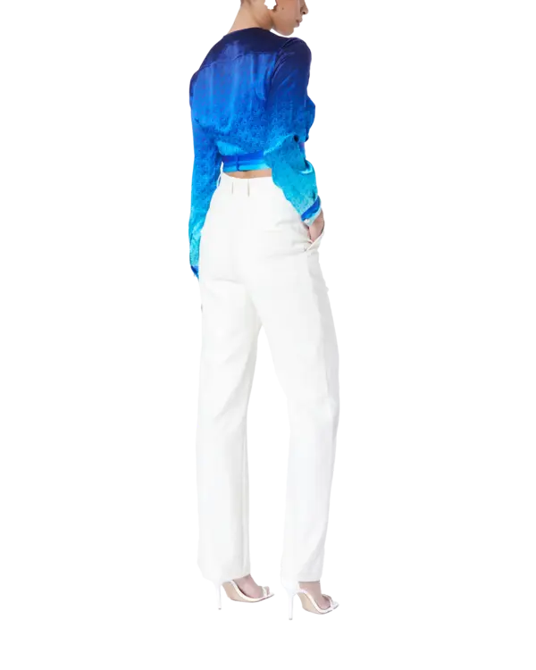 Casablanca The Night View Wrap Blouse
