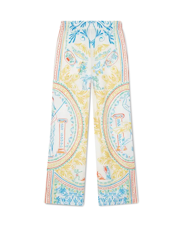 Casablanca Crayon Vase Silk Trousers