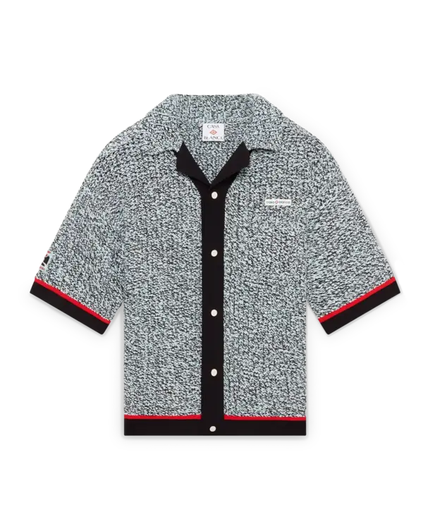 Casablanca Cotton Mouliné Short Sleeve Shirt