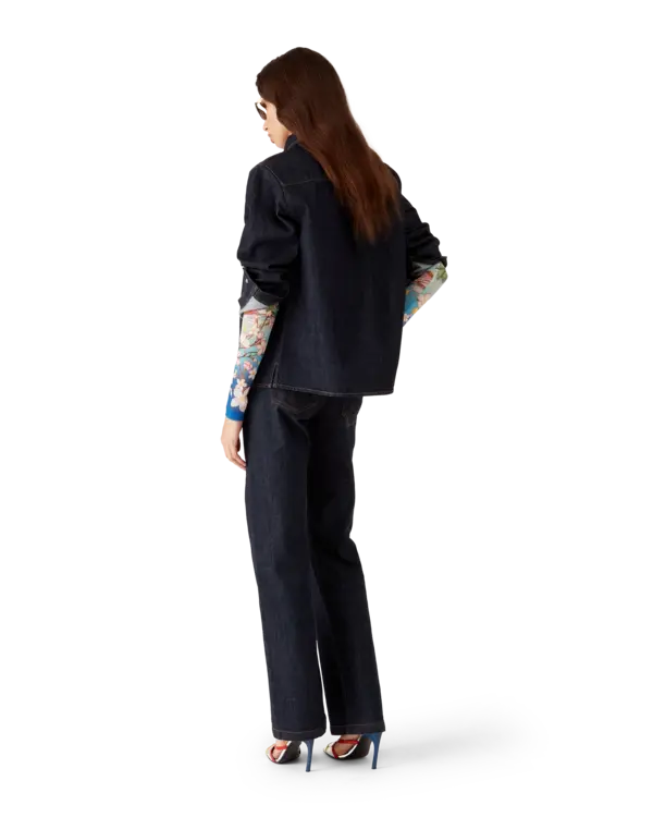 Casablanca Tennis Club Mesh Long Sleeve Top