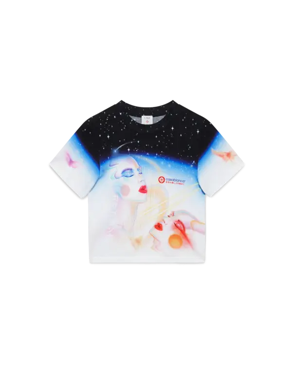 Casablanca Galactic Connection Cropped T-shirt