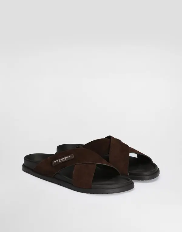 Dolce & Gabbana Split And Nappa Leather Sandals