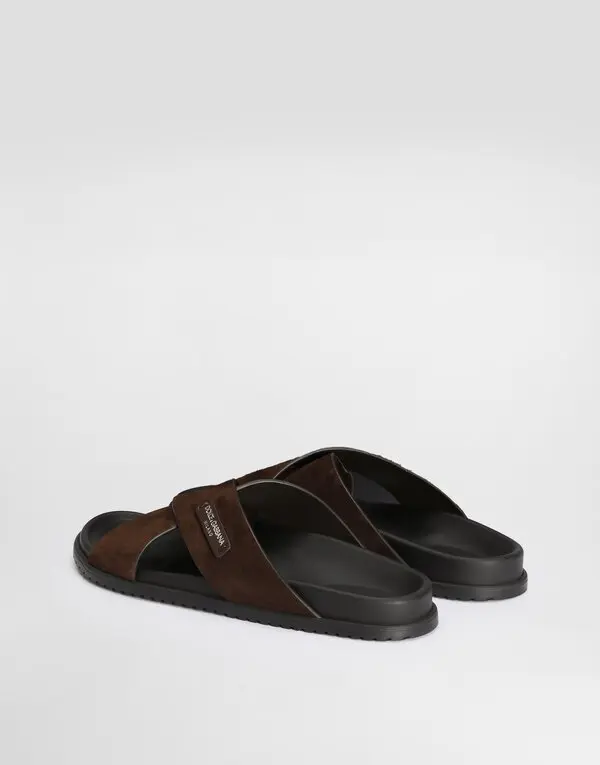 Dolce & Gabbana Split And Nappa Leather Sandals