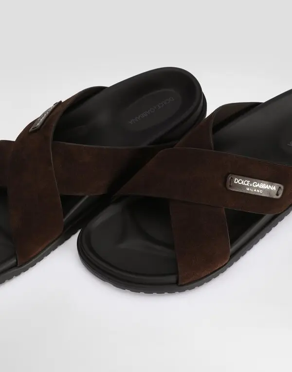 Dolce & Gabbana Split And Nappa Leather Sandals