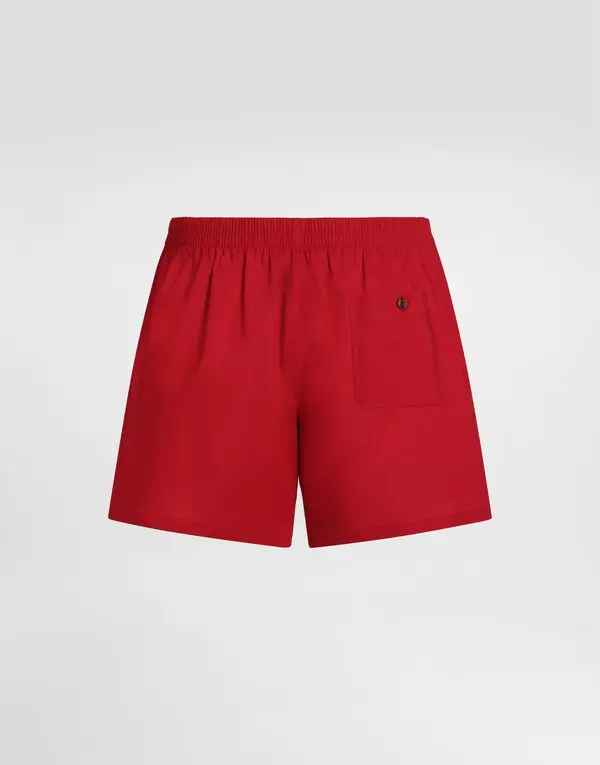 Dolce & Gabbana Cotton Poplin Boxers - Red