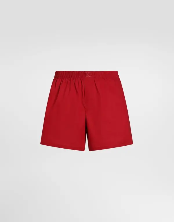 Dolce & Gabbana Cotton Poplin Boxers - Red