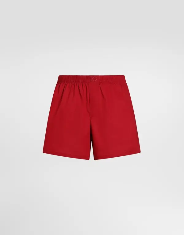 Dolce & Gabbana Cotton Poplin Boxers - Red