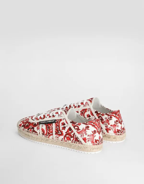 Dolce & Gabbana Majolica-print Canvas Espadrilles