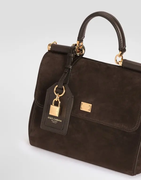 Dolce & Gabbana Small My Sicily Handbag In Split Calfskin - Multicolor