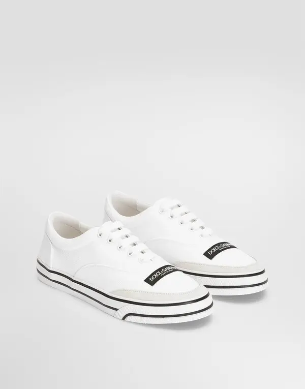 Dolce & Gabbana Dg Sailing Canvas Sneakers - Cream