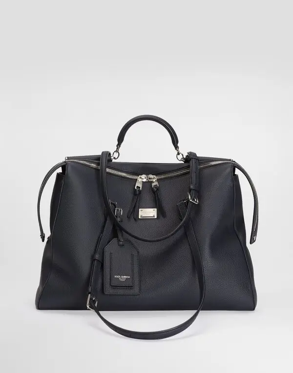 Dolce & Gabbana Vittoria Calfskin Handbag - Blue