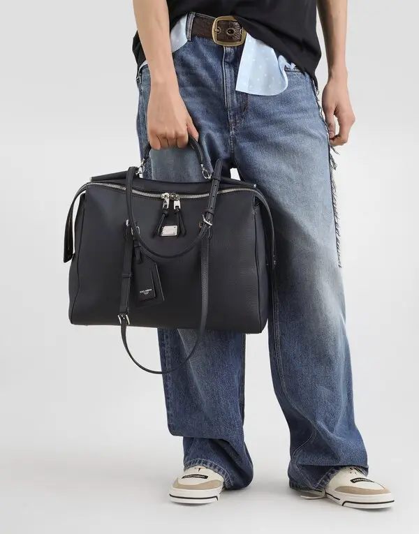 Dolce & Gabbana Vittoria Calfskin Handbag - Blue