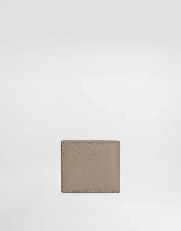 Dolce & Gabbana Calfskin Wallet With Logo - Beige
