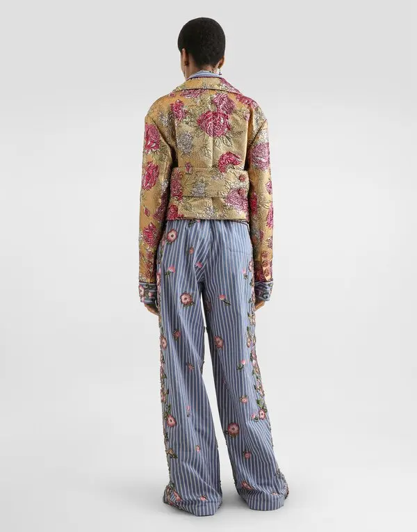 Dolce & Gabbana Double-breasted Floral Jacquard Jacket