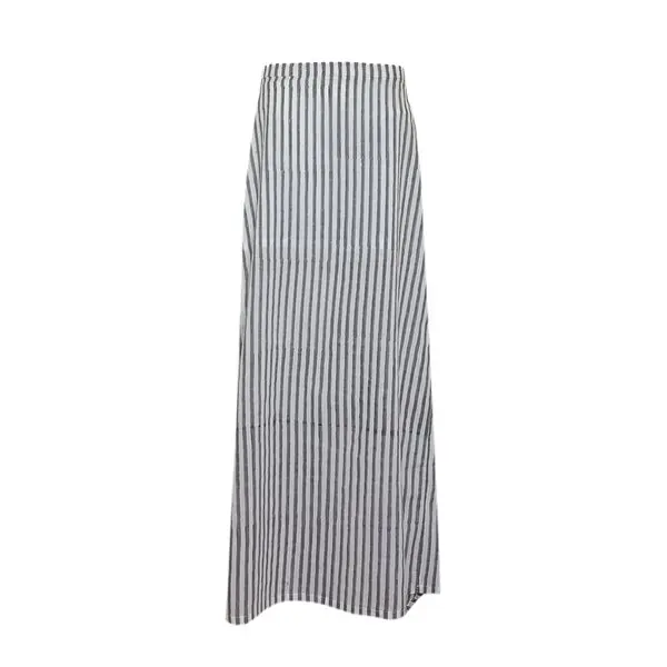 MANUELA CABRALES Heliconia Block Print Maxi Skirt