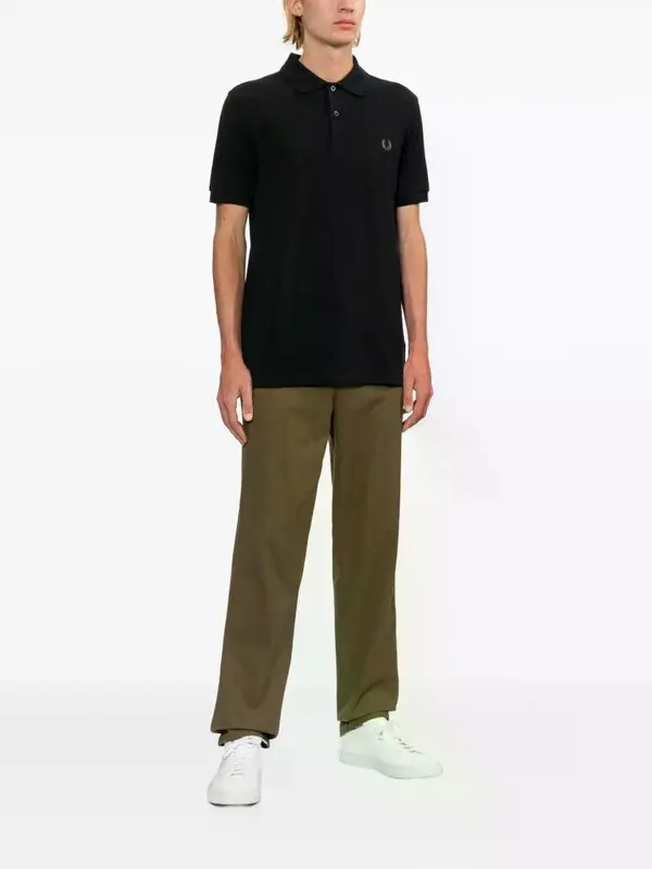 Fred Perry Logo-embroidered Short-sleeve Polo Shirt