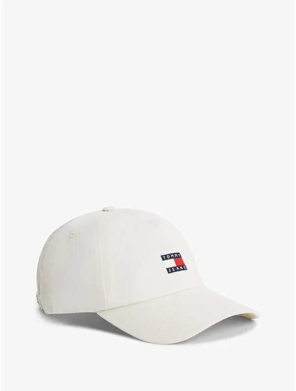 Tommy Hilfiger Badge Logo Baseball Cap - Ivory