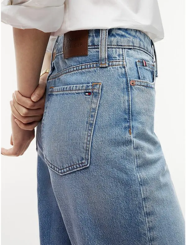 Tommy Hilfiger High-rise Cropped Wide Leg Jeans