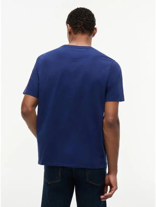 Tommy Hilfiger Two-tone Flag Logo T-shirt - Navy