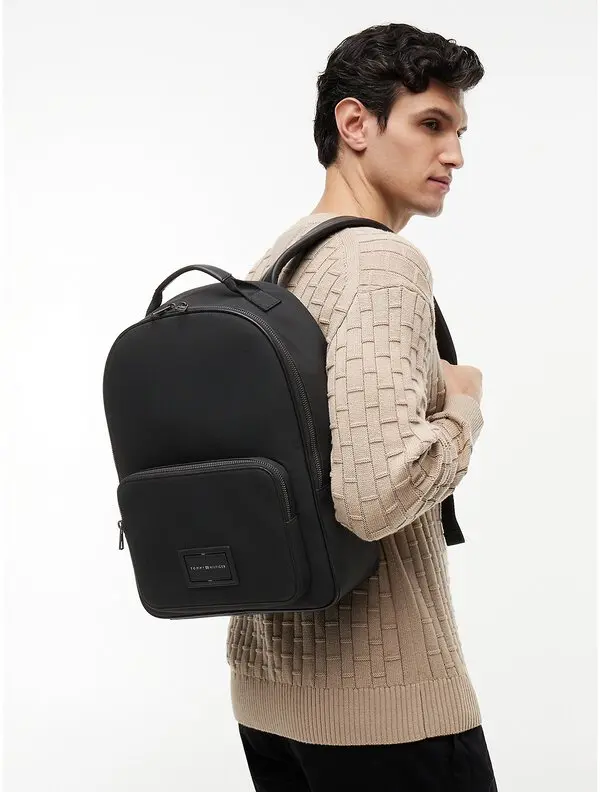 Tommy Hilfiger Textured Logo Backpack