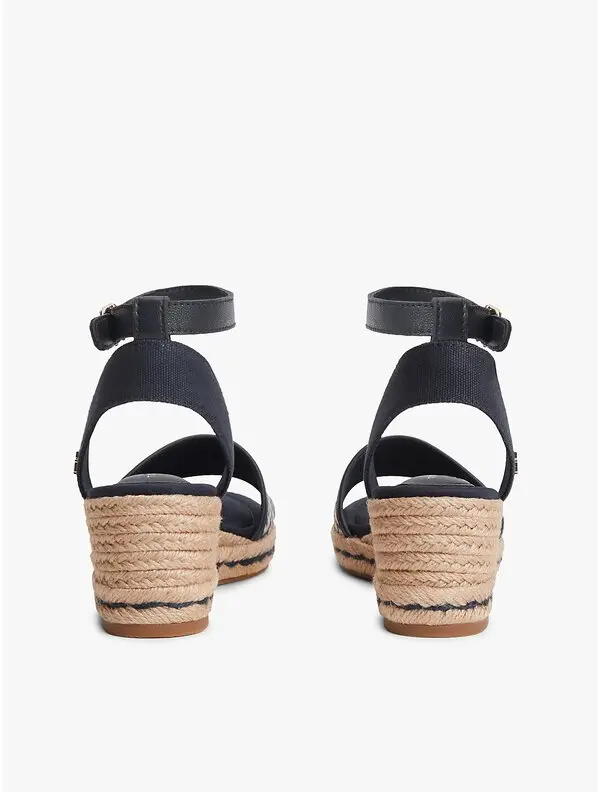 Tommy Hilfiger Monogram Jacquard Wedge Espadrille Sandals