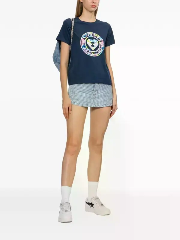 AAPE BY *A BATHING APE Apee™ A Bathing Ape® Camo Heart Logo T-shirt