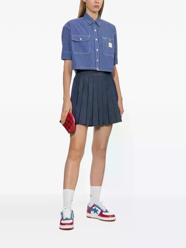 AAPE BY *A BATHING APE Apee™ A Bathing Ape® Checked Short Sleeve Shirt