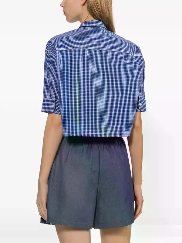 AAPE BY *A BATHING APE Apee™ A Bathing Ape® Checked Short Sleeve Shirt