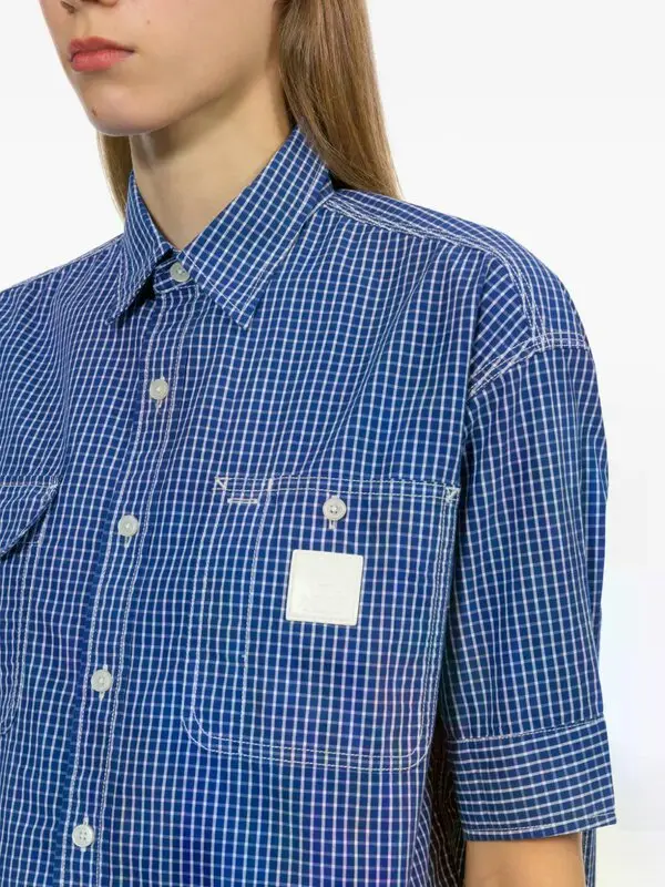 AAPE BY *A BATHING APE Apee™ A Bathing Ape® Checked Short Sleeve Shirt
