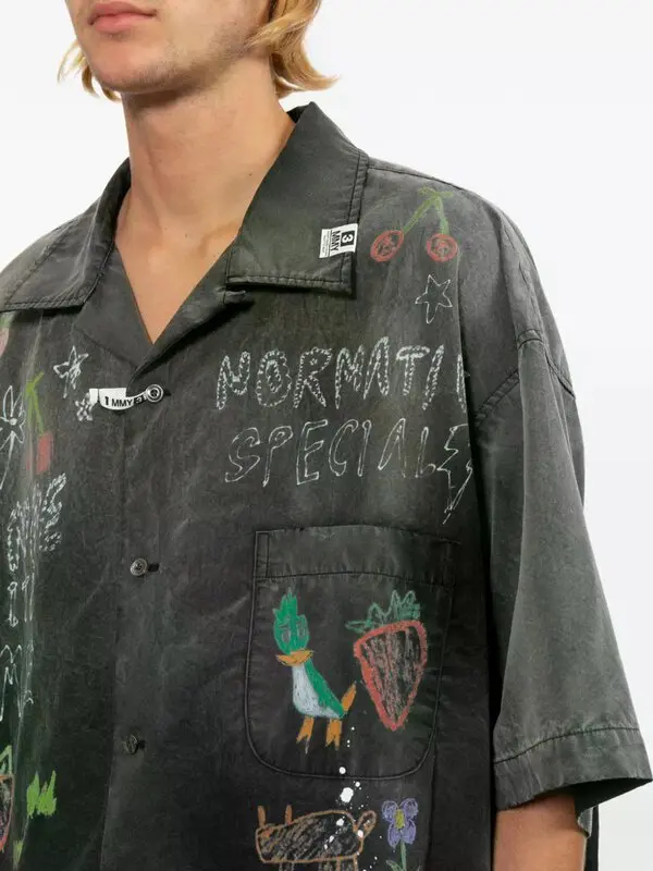 Mihara Yasuhiro All-over Graphic Print Shirt