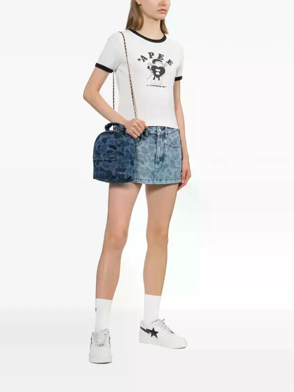 AAPE BY *A BATHING APE Apee™ A Bathing Ape® Logo-printed Ringer T-shirt
