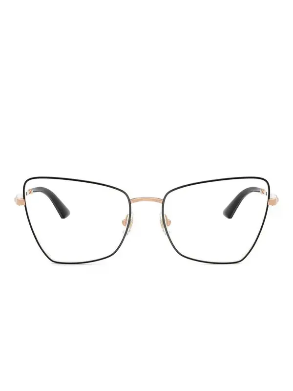 JIMMY CHOO Rose Gold Cat-eye Glasses - Pink