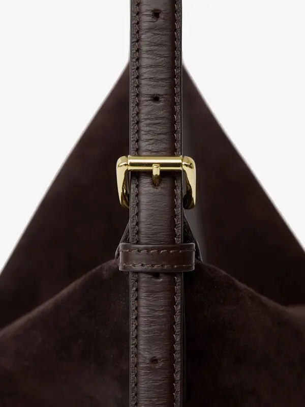 ATP ATELIER Castellare Suede Shoulder Bag - Brown