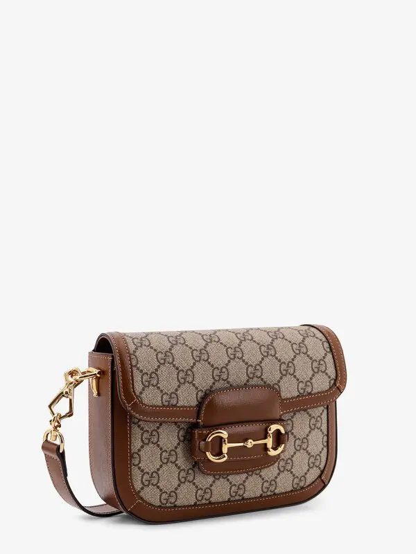 Gucci 1955 Horsebit Gg Supreme Canvas Bag - Brown