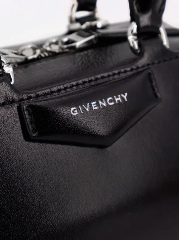 Givenchy Antigona Mini Leather Shoulder Bag - Black