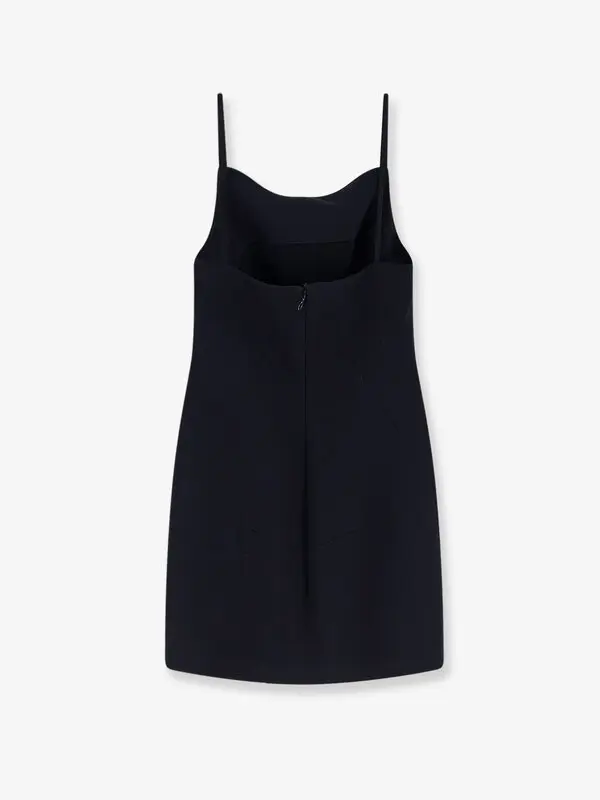 Givenchy Sleeveless Square Neck Mini Dress - Black