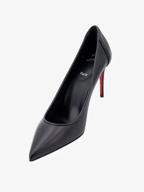 CHRISTIAN LOUBOUTIN Sporty Kate 85 Leather Pumps - Black
