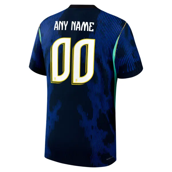 JORDAN Brazil 2026 Match Aero-fit Soccer Authentic Custom Jersey - Blue