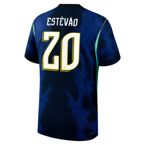 JORDAN Estêvão Brazil National Team 2026 Match Away Dri-fit Adv Soccer Jersey - Blue