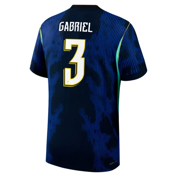 JORDAN Gabriel Magalhães Brazil National Team 2026 Match Away Dri-fit Adv Soccer Jersey - Blue