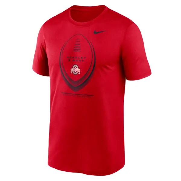 Nike Ohio State Primetime Football Icon Legend Dri-fit College T-shirt - Red