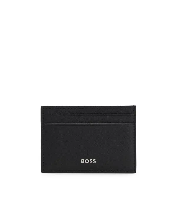 BOSS Money Clip And Card Holder With Logo Lettering - Black