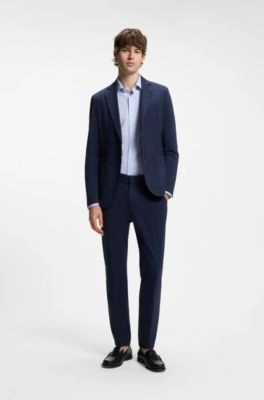 BOSS Slim-fit Business Shirt In Stretch Jersey